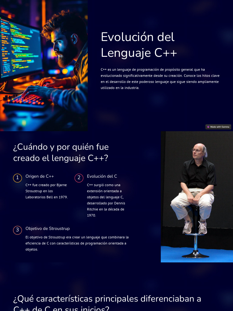Evolucion Del Lenguaje C++ | PDF | C ++ | Lenguaje de programación