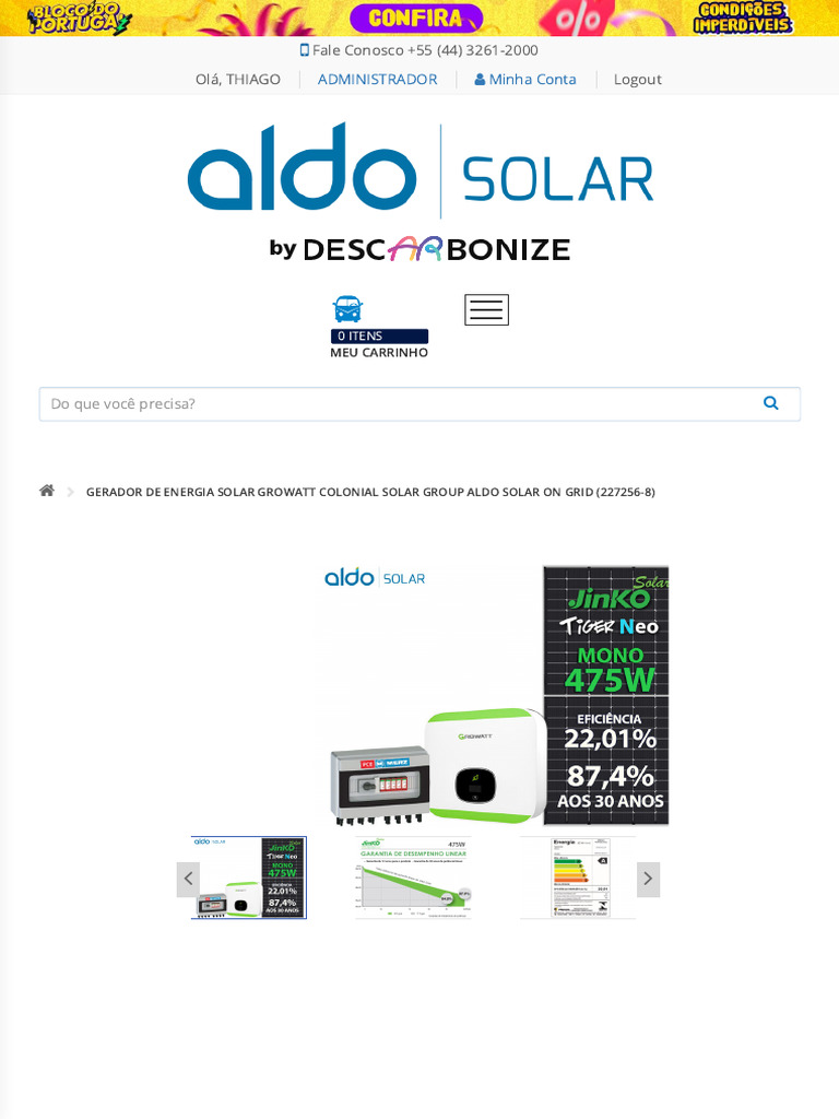 Gerador Solar Fotovoltaico ALDO 6,65 kWp | PDF | Energia solar | Célula ...