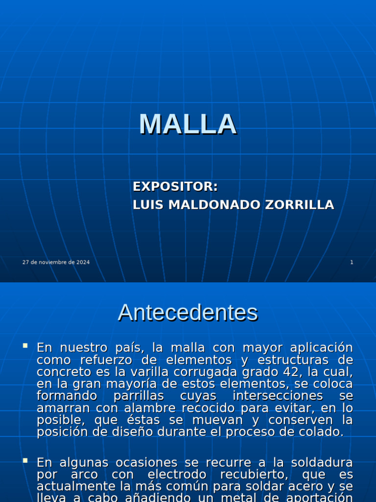 Malla | PDF | Soldadura | Construcción