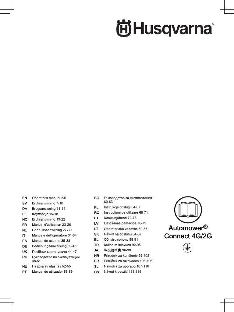 OM. Automower Connect Kit 2G - 4G. 2024 | PDF | Telecommunications ...