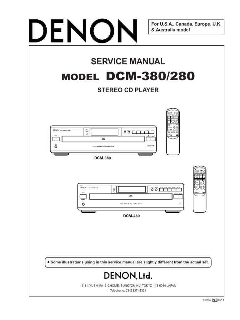 Denon DCM280 - 380 - SM | PDF | Amplifier | Operational Amplifier
