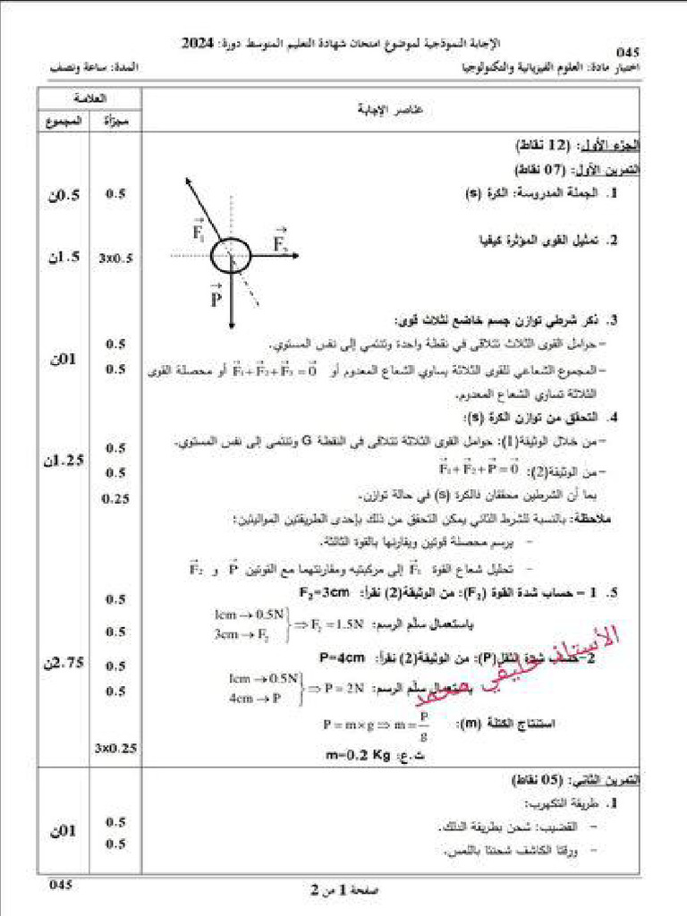Bem 2024 Correction Phys | PDF