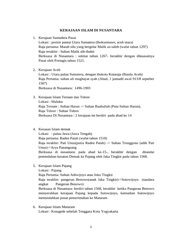Kerajaan Samudera Pasai | PDF