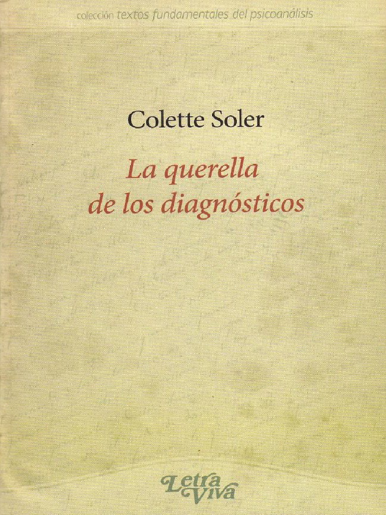 La Querella de Los Diagnósticos (Colette Soler) | PDF