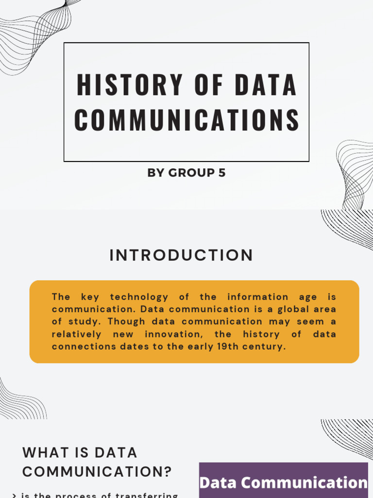 G5 History of Data Communication | PDF