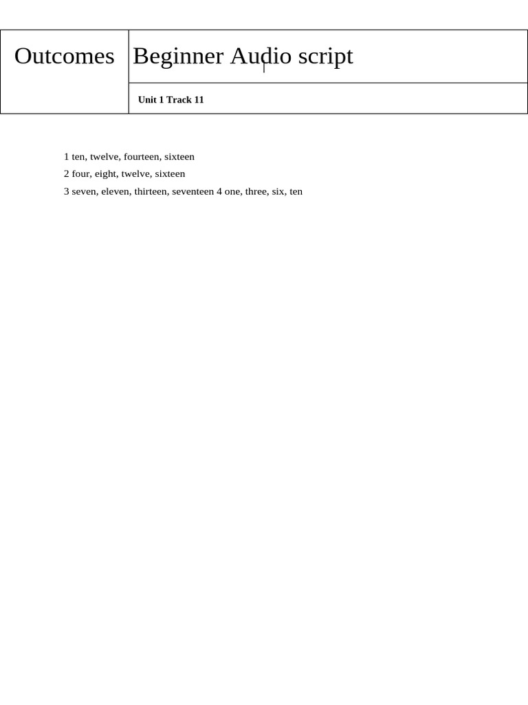 Unit1 Track11 Audio p10 | PDF