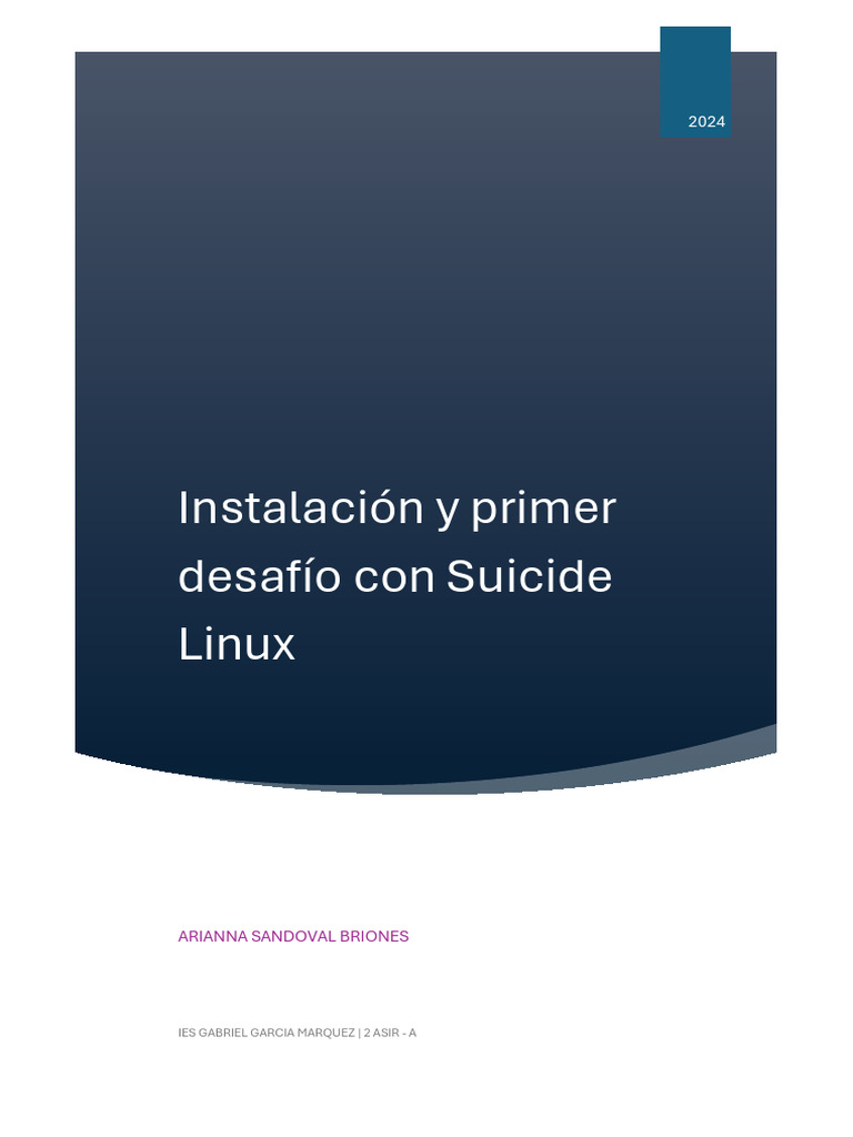 Instalación y Primer Desafío Con Suicide Linux | PDF | Archivo de ...