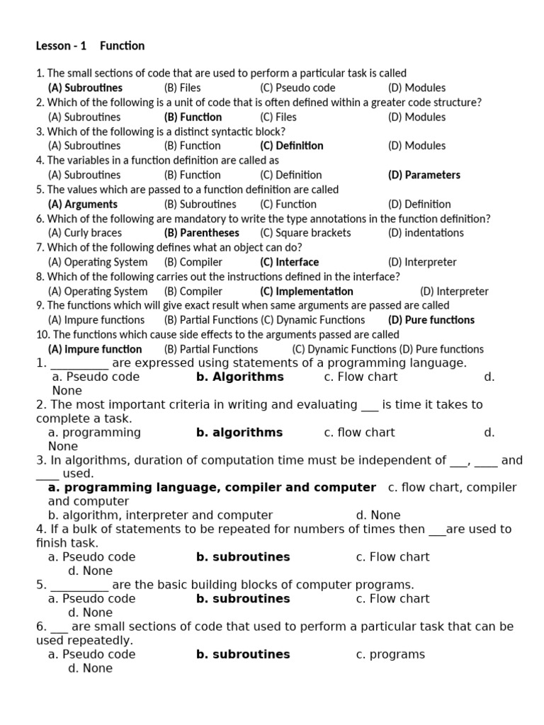 Understanding Functions and Data Abstraction | PDF | Scope (Computer ...