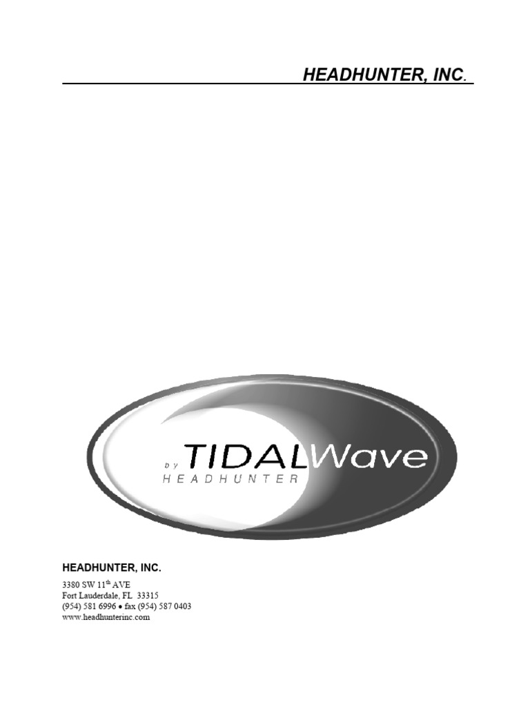Headhunter TW-200B Tidal Wave Marine Sanitation Device Installation and ...