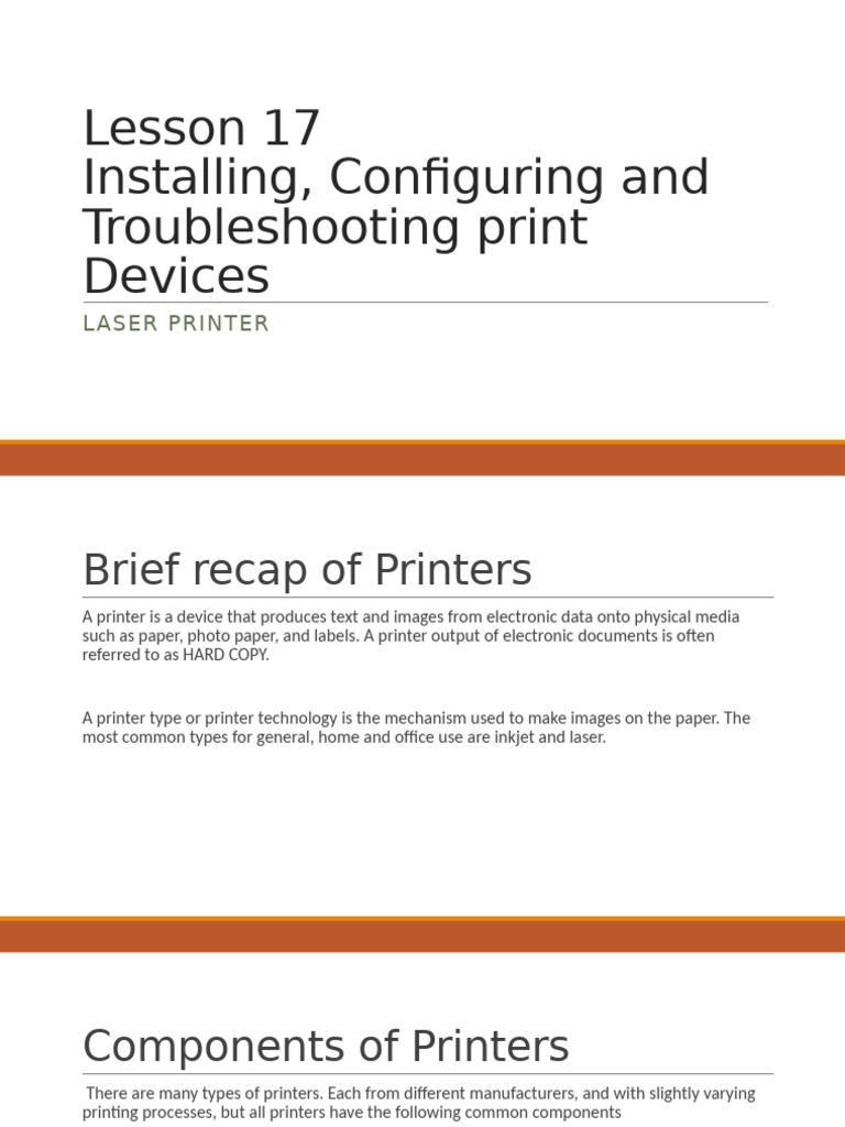 Configuring and Troubleshooting Print Devices | PDF | Printer ...