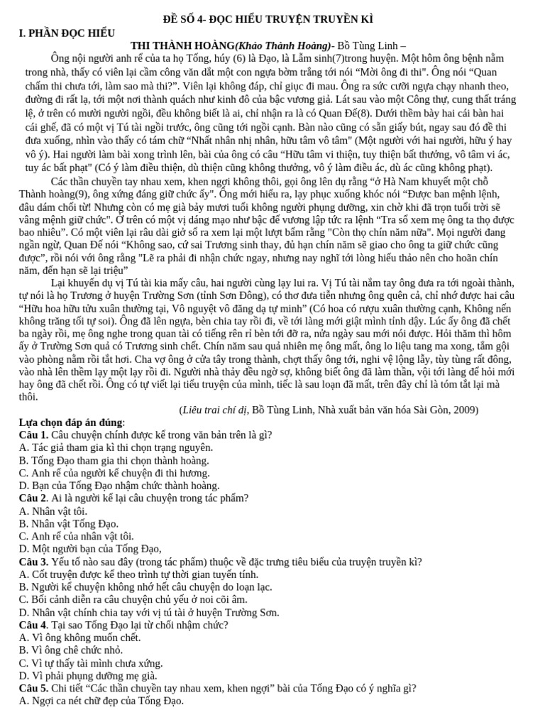 TRUYEN TRUYEN KÌ ĐỀ SỐ 2 | PDF