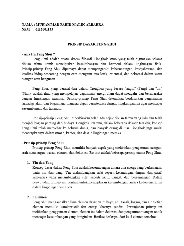 Muhammad Farid Malik Albarra - KAT1 - Makalah | PDF