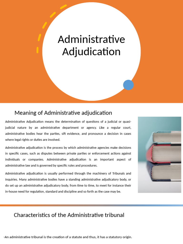 Administration Adjudication | PDF | Tribunal | Jurisdiction