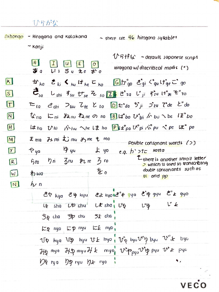 Basic Japanese Notes | PDF | Languages Of Asia | Languages Of Taiwan