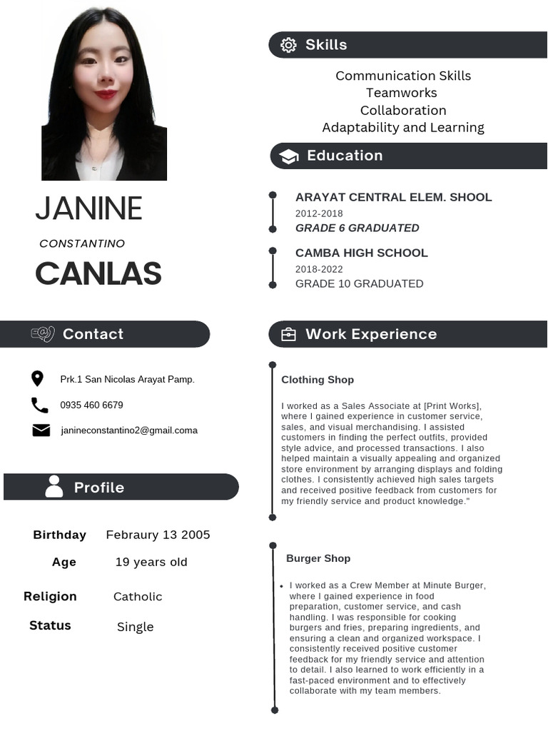Entry-Level Job Seeker Profile | PDF