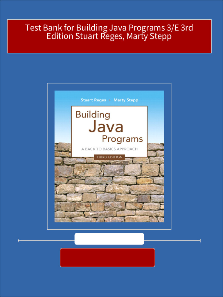 Get Test Bank For Building Java Programs 3/E 3rd Edition Stuart Reges ...