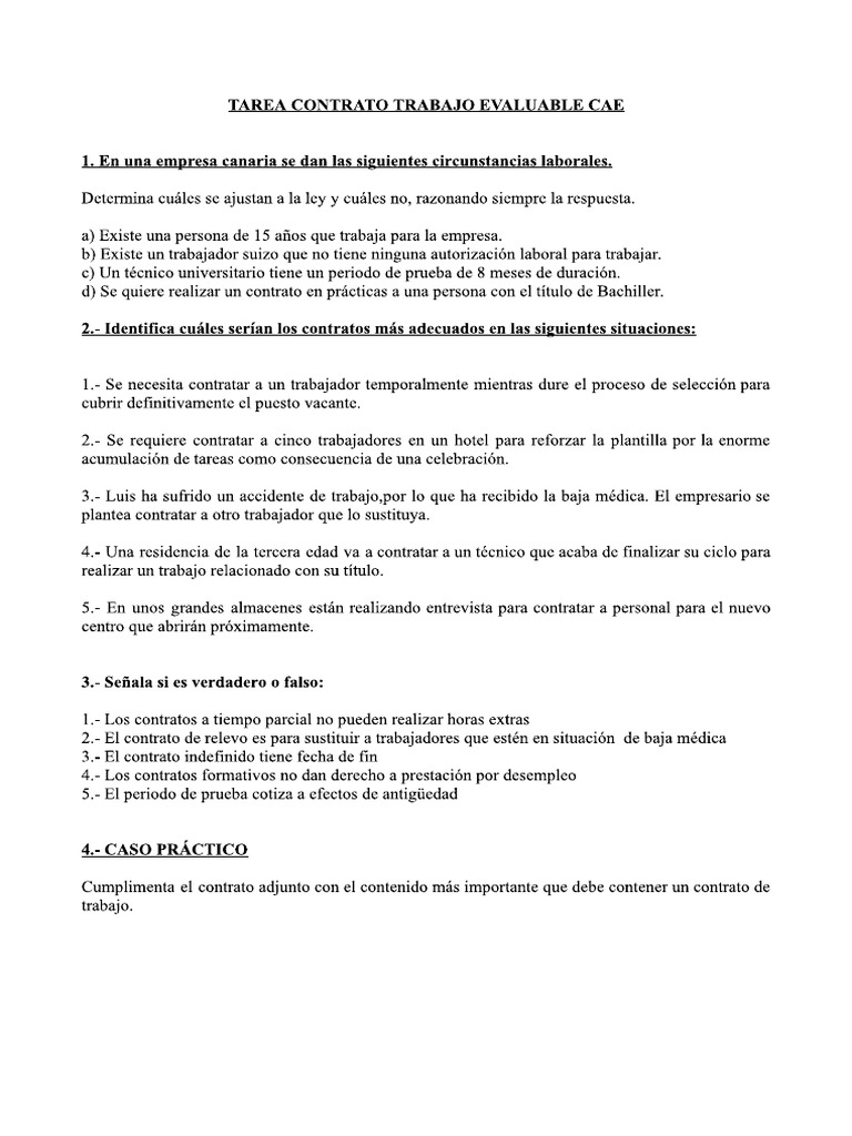 Tarea Contrato Evaluable | PDF