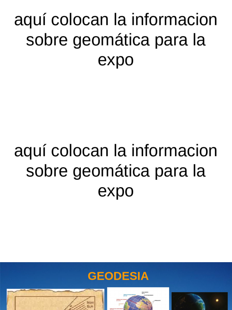 Exposición Geomática | PDF | Cartografía | Mapa
