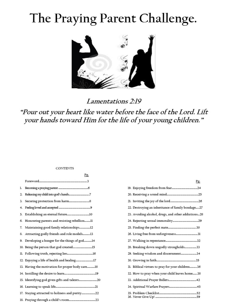 The Praying Parent Challenge | PDF | Prayer | God