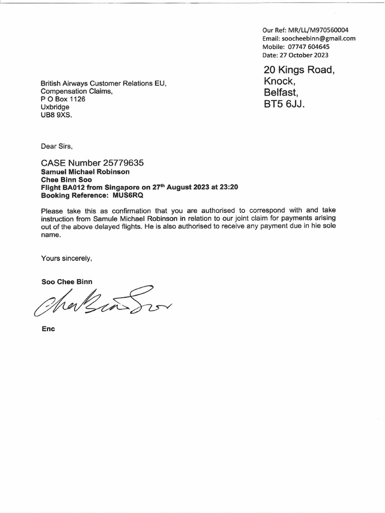 BA Signed Agreement | PDF