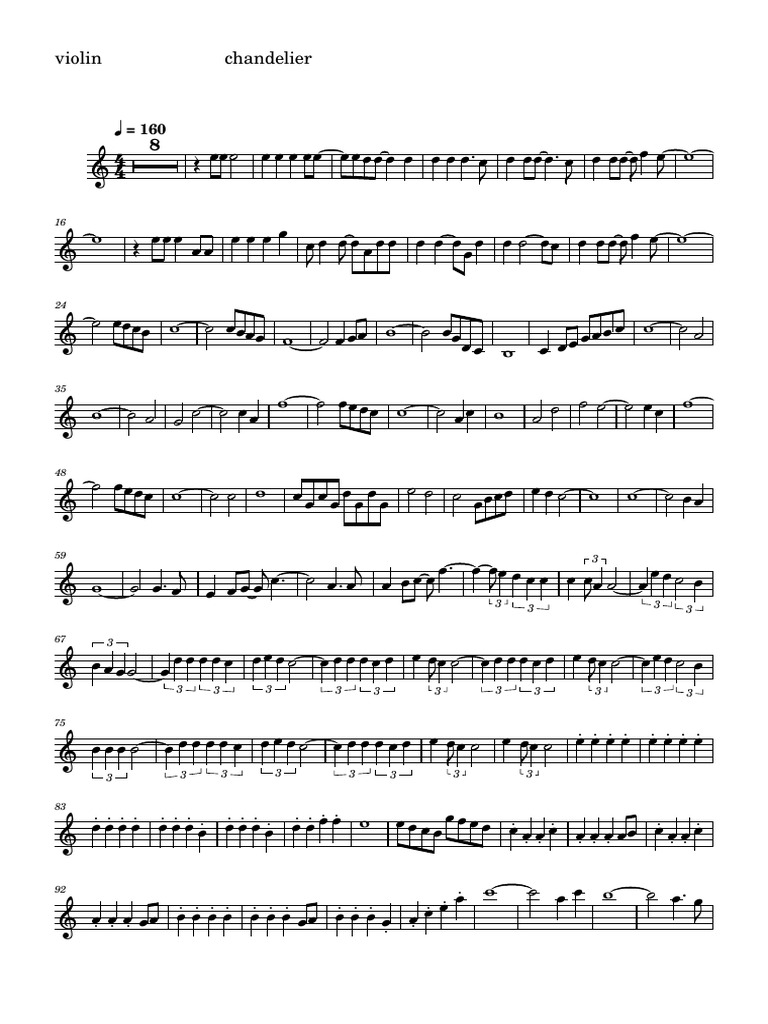 Violin Sheet Music Patterns | PDF