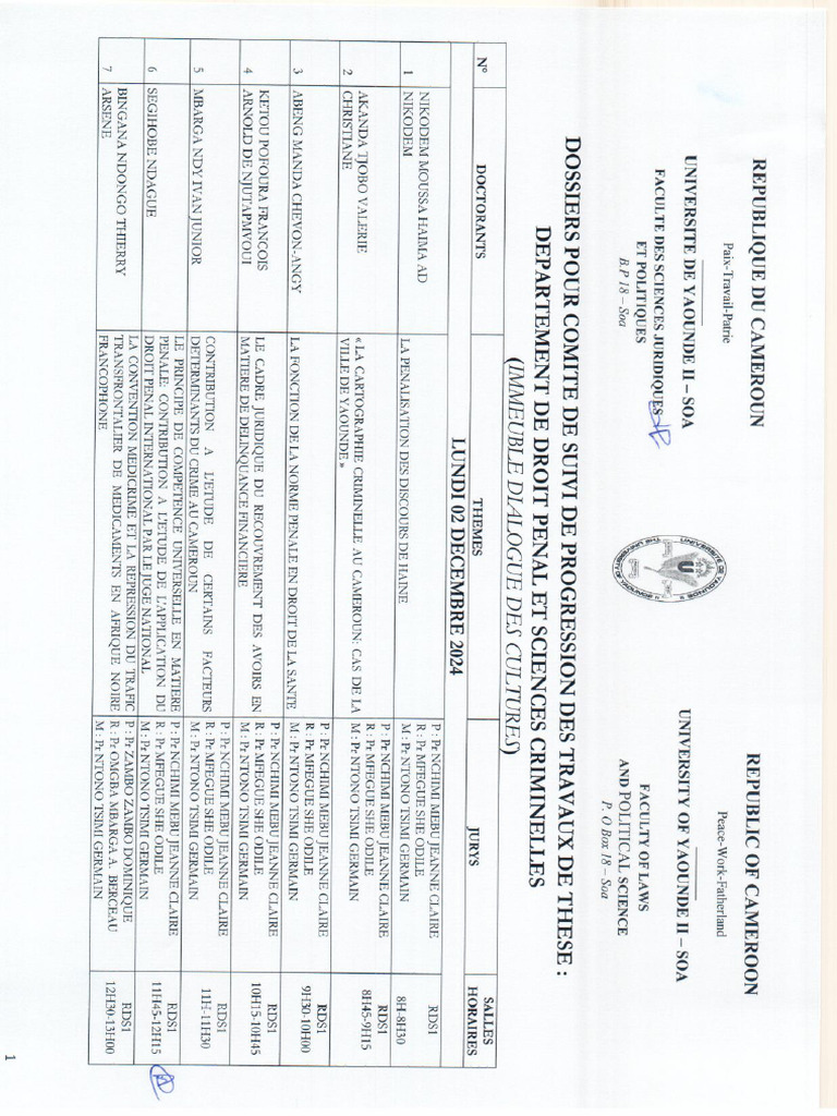 Programme Des Doctoriales DPSC 2024 | PDF