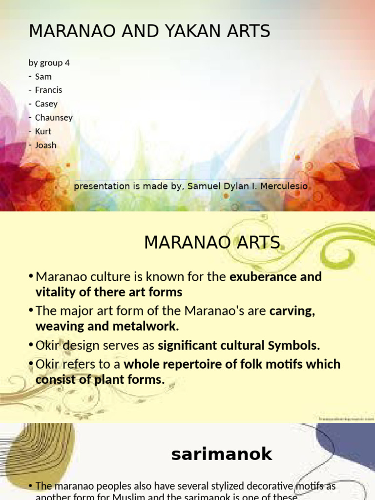 Maranao and Yakan Arts | PDF