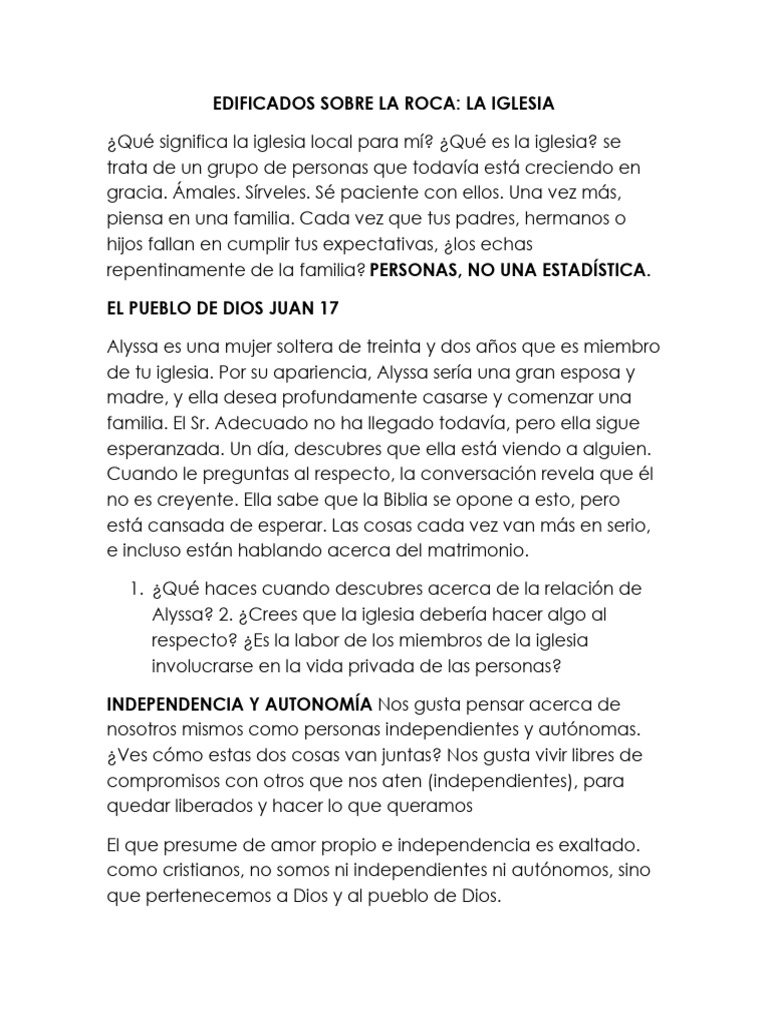 Edificados Sobre La Roca | PDF | Jesús | Pablo el apóstol