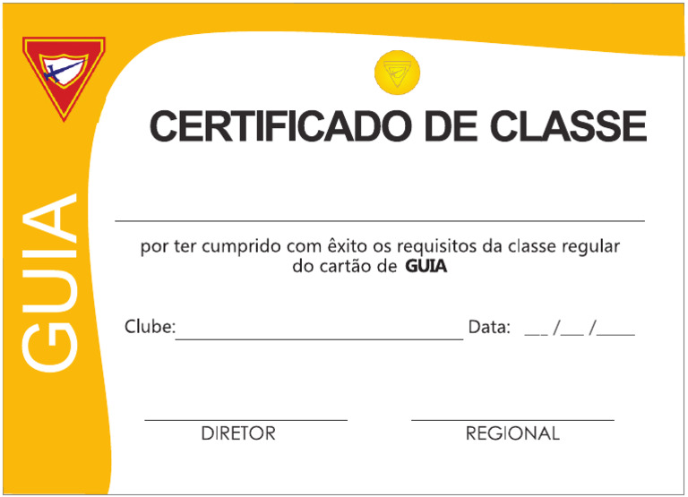 Certificado Classe Guia | PDF