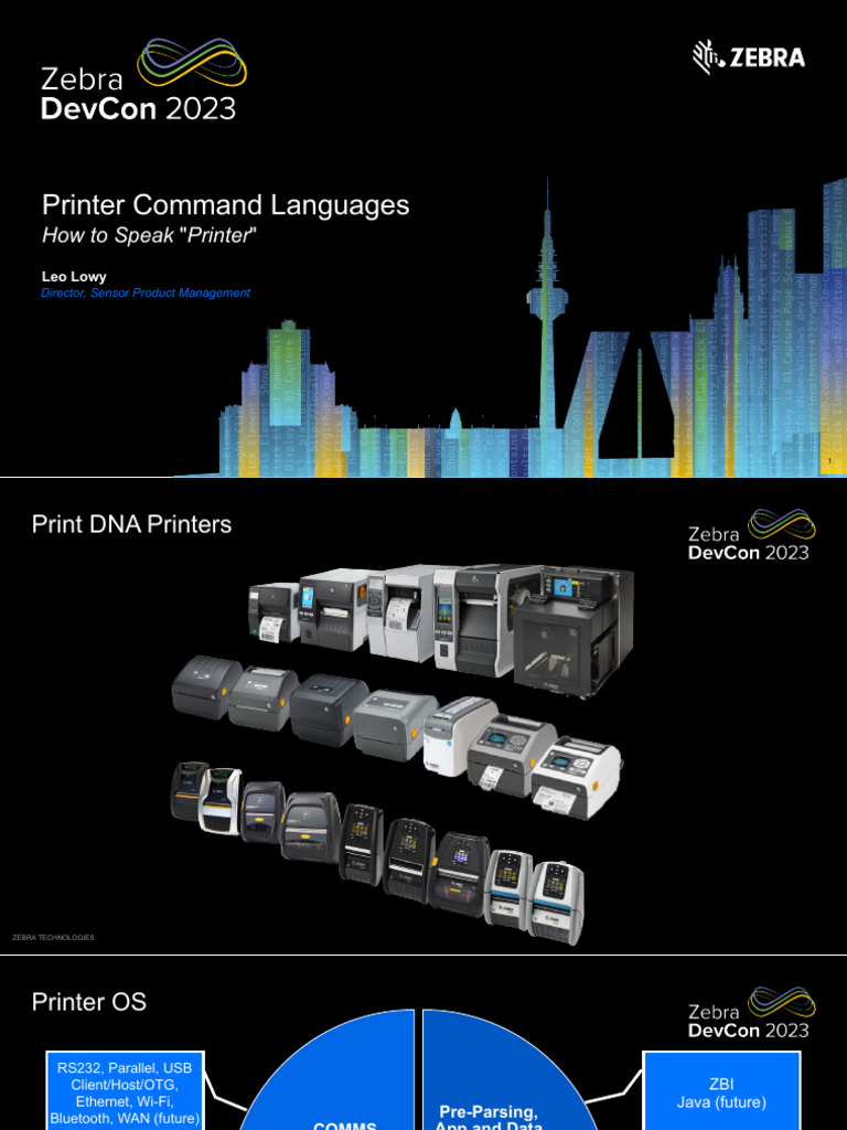 Zebra Devcon2023 Presentation Customer Facing Printer Command Leo Lowy ...