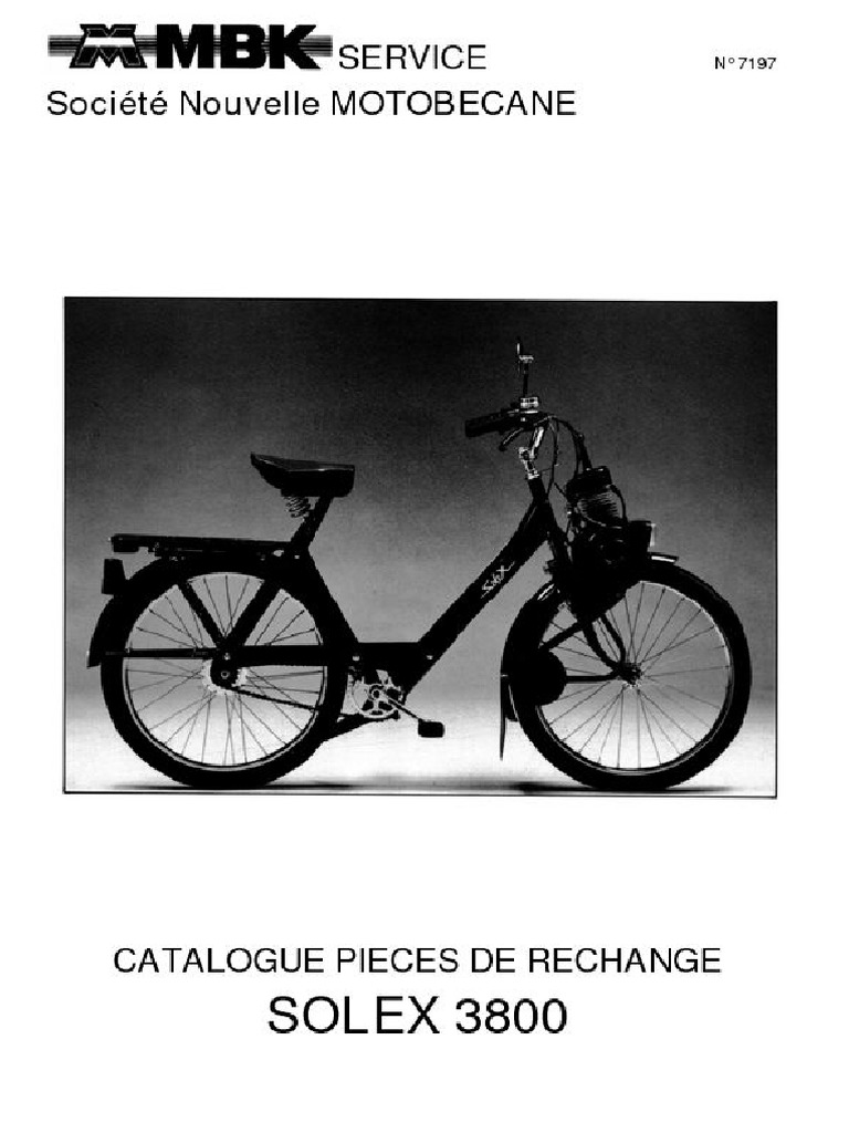Solex 3800 Parts Manual | PDF