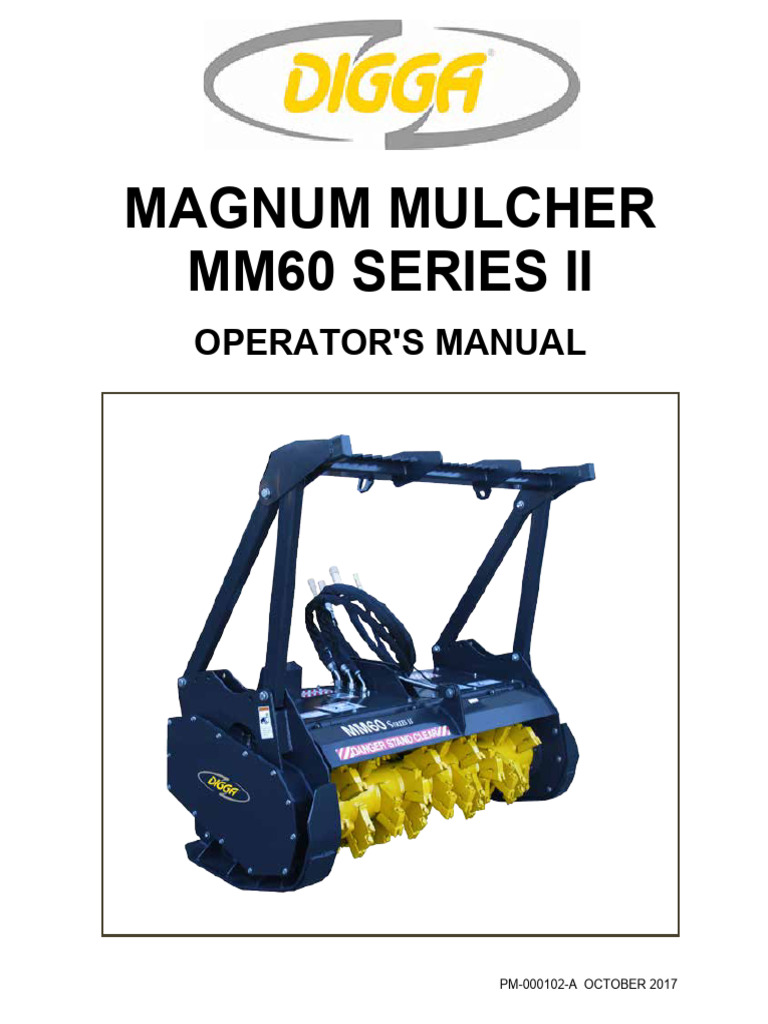 PM-000102-A - Magnum Mulcher MM60 Series II | PDF | Safety