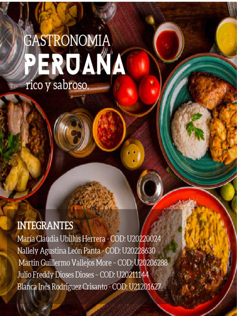 Gastronomía Peruana | PDF | Cocina | Alimentos