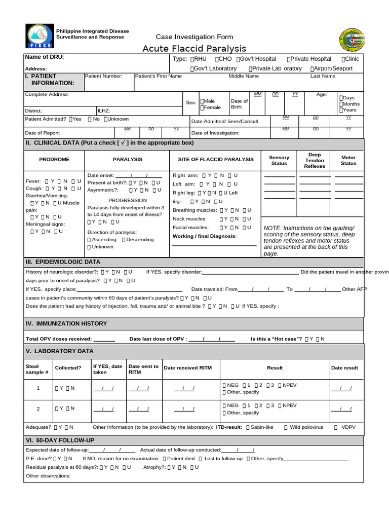 CIF BLANK | PDF | Measles | Infection