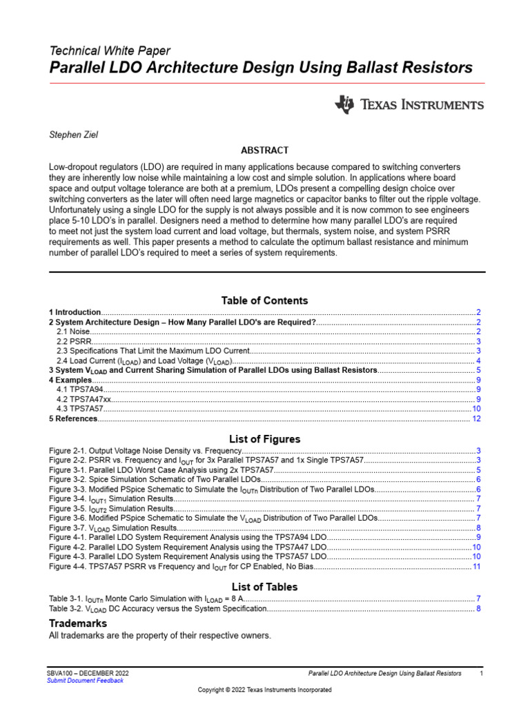 Parallel LDO Architecture Design Using Ballast Resistors | PDF ...