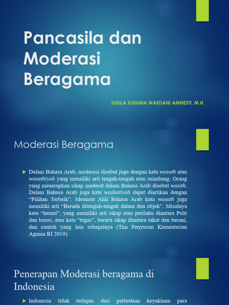 Pancasila Dan Moderasi Beragama | PDF