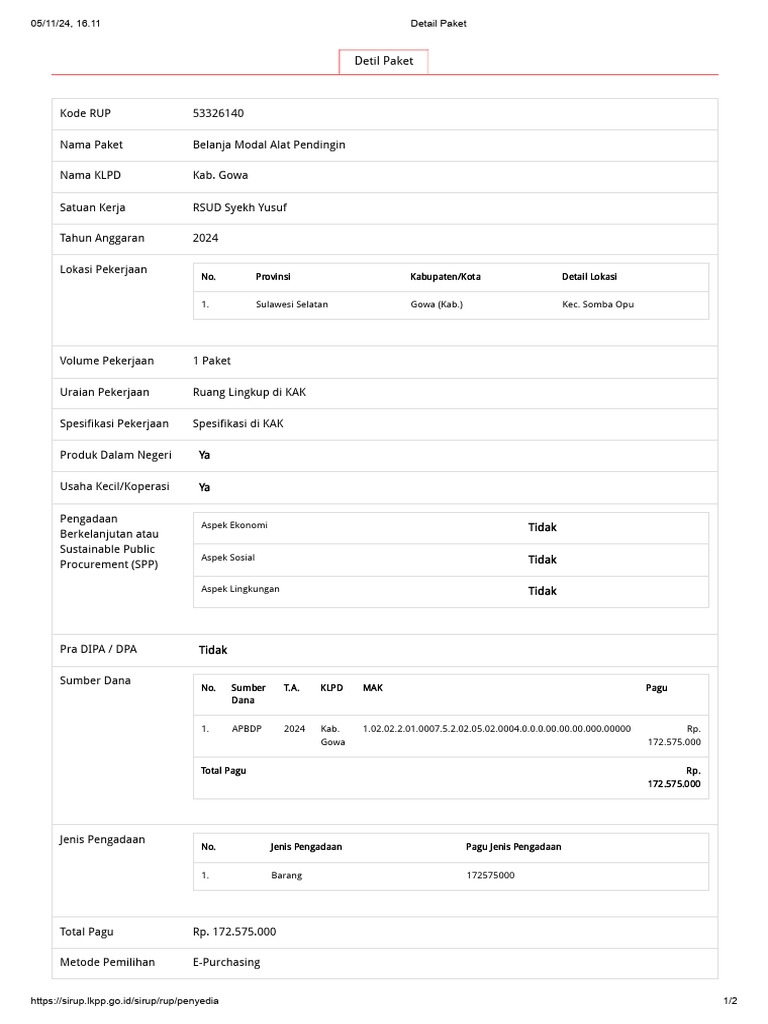 RUP - Penyedia (AC Standing) | PDF