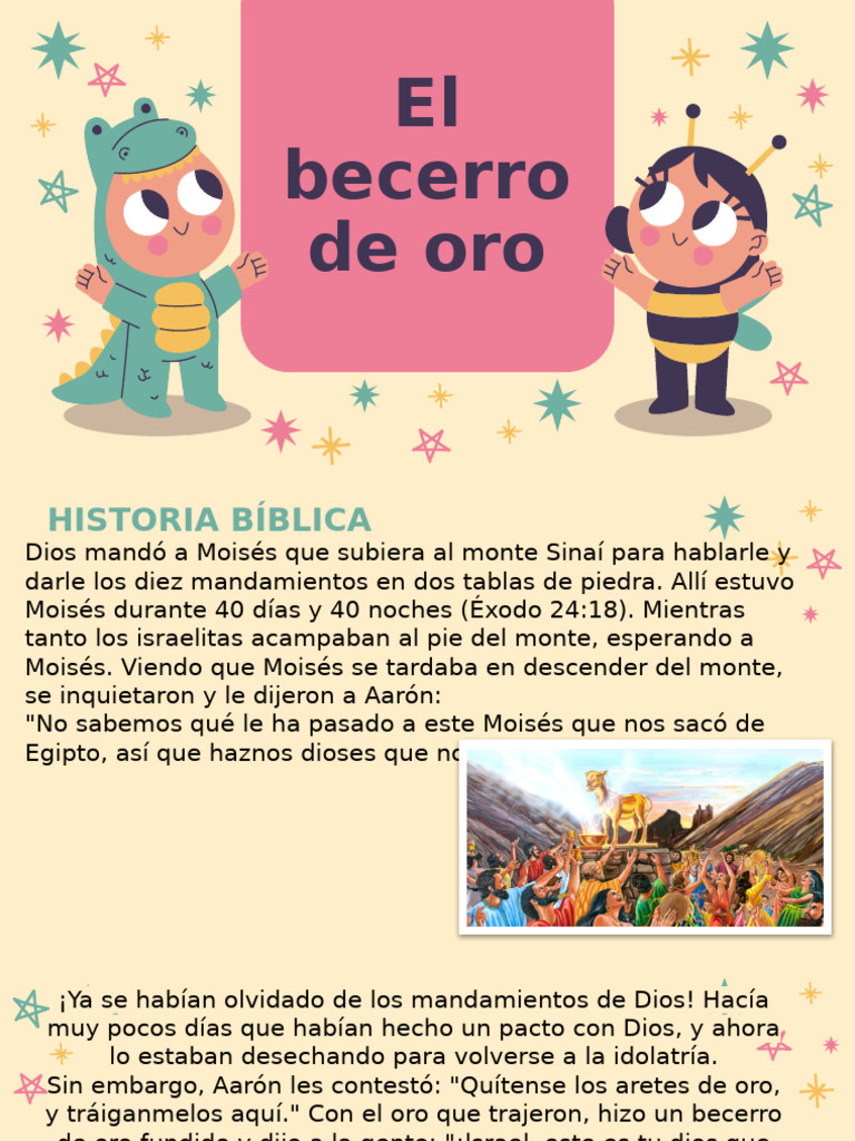 El Becerro de Oro | PDF | Moisés
