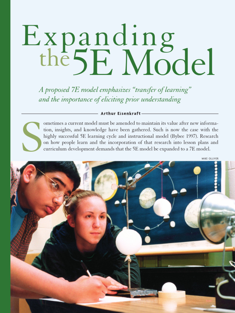 Expanding The 5E Model To 7E Eisenkraft | PDF | Learning | Teachers