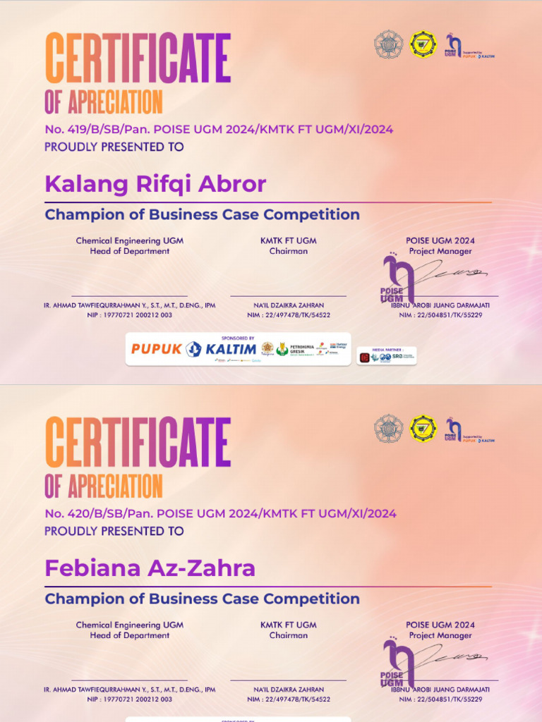 Sertifikat BCC | PDF