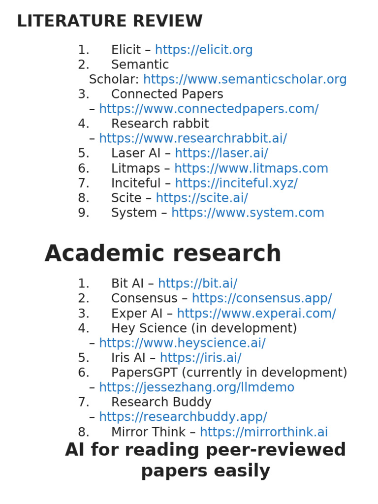 AIs FOR ADEMIC RESEARCH | PDF | Inquiry | Science
