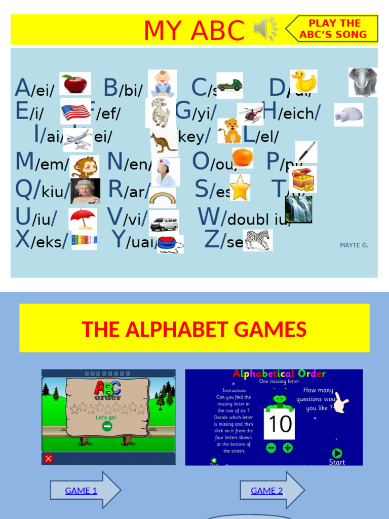English Alphabet Activities Promoting Classroom Dynamics Group Form ...