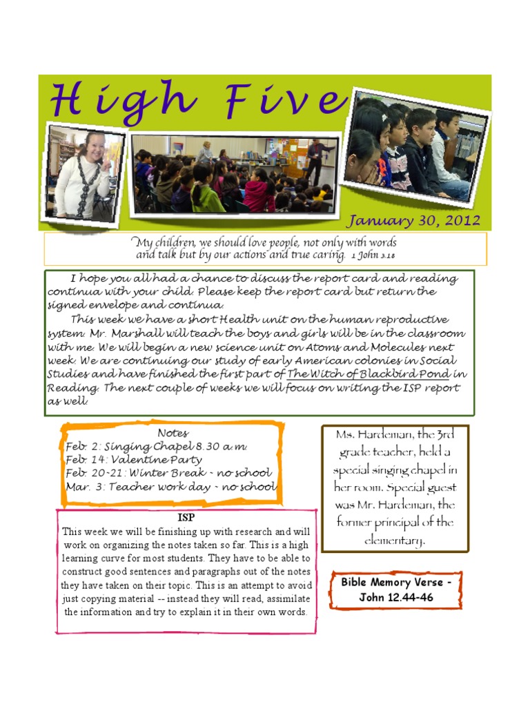 High Five: January 30, 2012 | PDF | Wellness