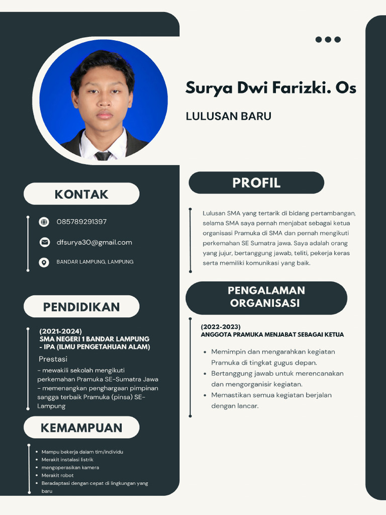 CV Surya Dwi Farizki OS - 20240913 - 035228 - 0000 | PDF