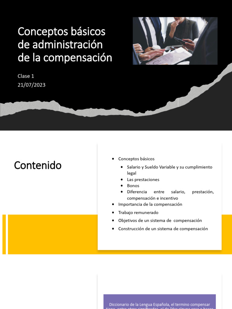 Clase 1 Conceptos Básicos | PDF | Salario | Negocios económicos