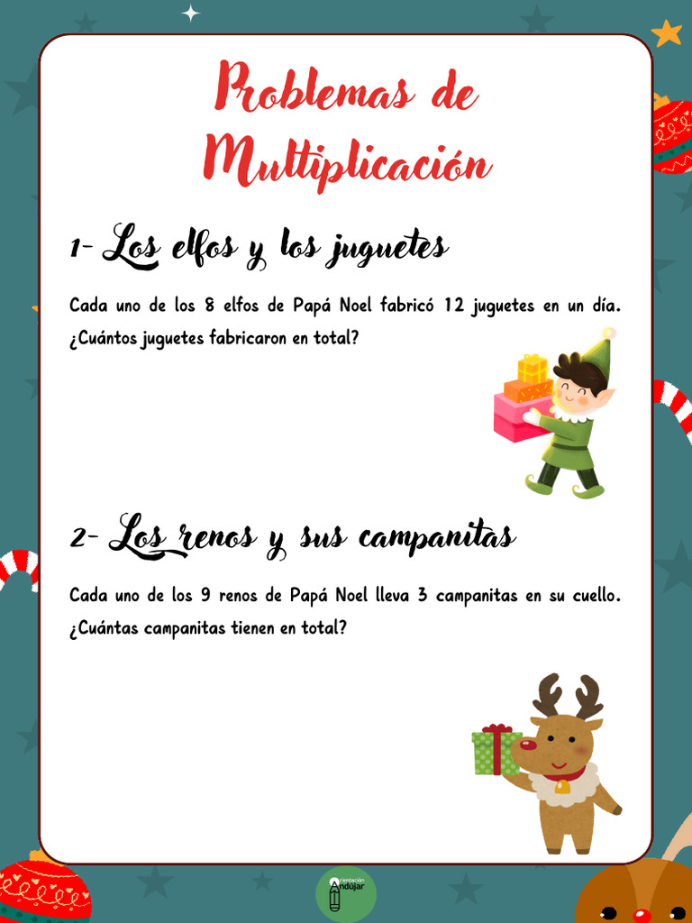 Problemas para Aprender A Multiplicar | PDF