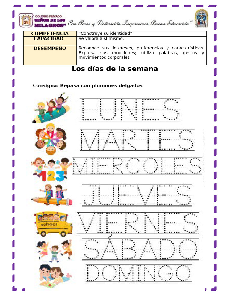 Los Dias de La Semana | PDF