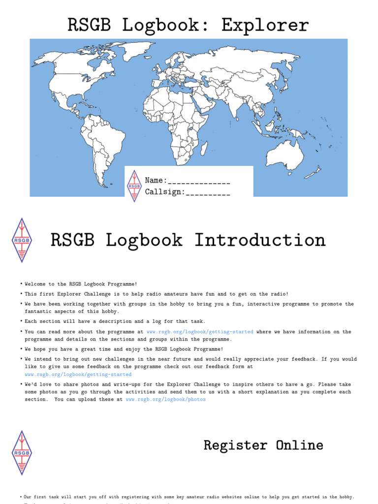 rsgb_logbook | PDF | Very High Frequency | Telecommunications Engineering