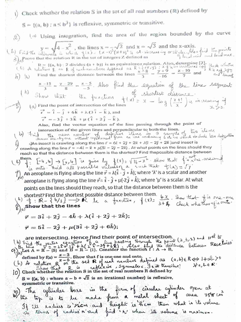Revision Problems-1 | PDF