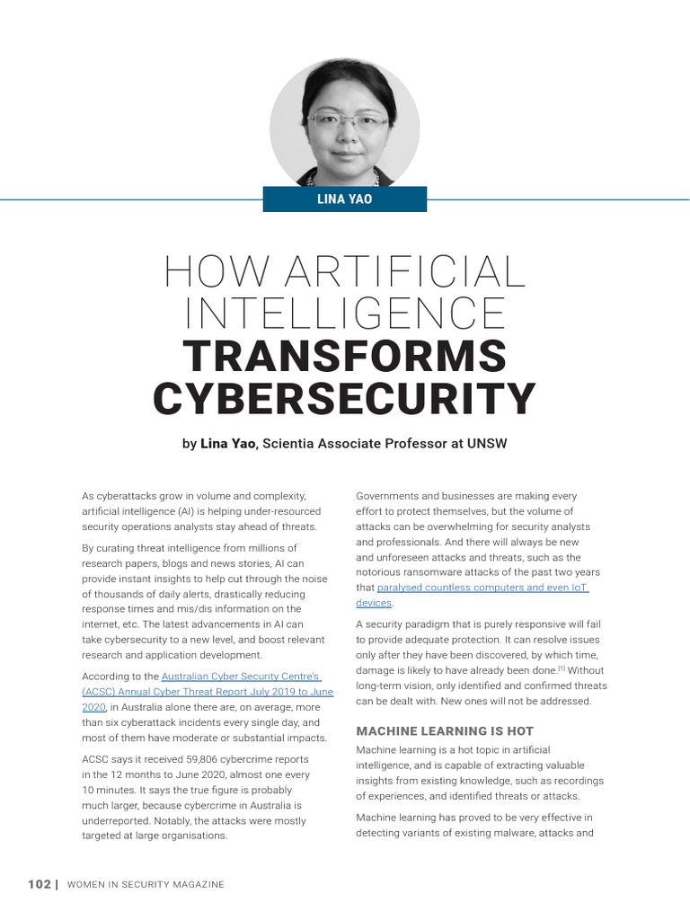 How Artificial Intelligence Transforms Cybersecurity | PDF | Computer ...